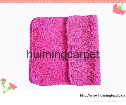 100%cotton double door mat,bath mat,rose color mat - HM084 - HM (China ...