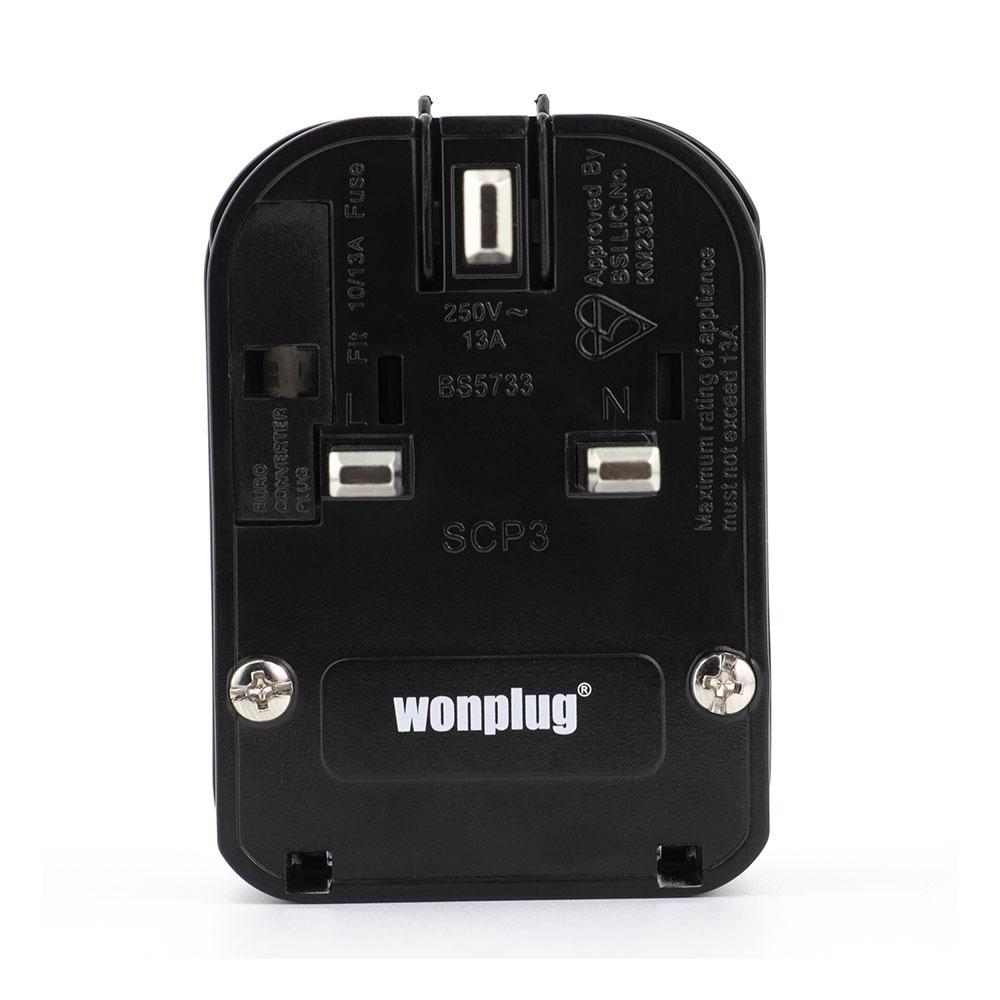 ukca uk plug adapter EU to UK adapter connector - SCP3 - wonplug (China ...