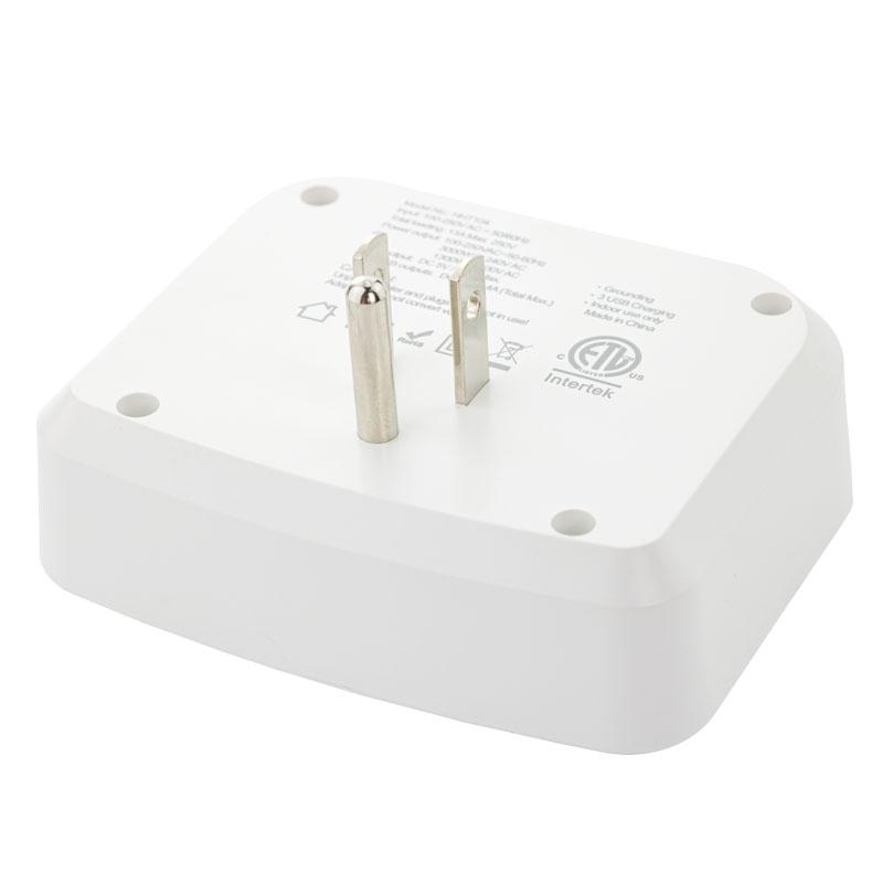 USA extension socket 3USB 3 AC us socket outlets - WP-USCU3 - wonplug ...