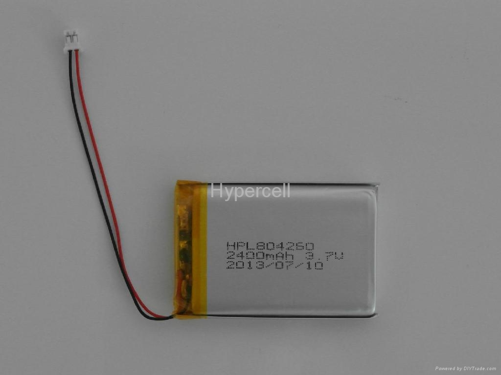 lihtium polymer battery 804260 3.7V 2400mAh - HPL804260 2400 ...