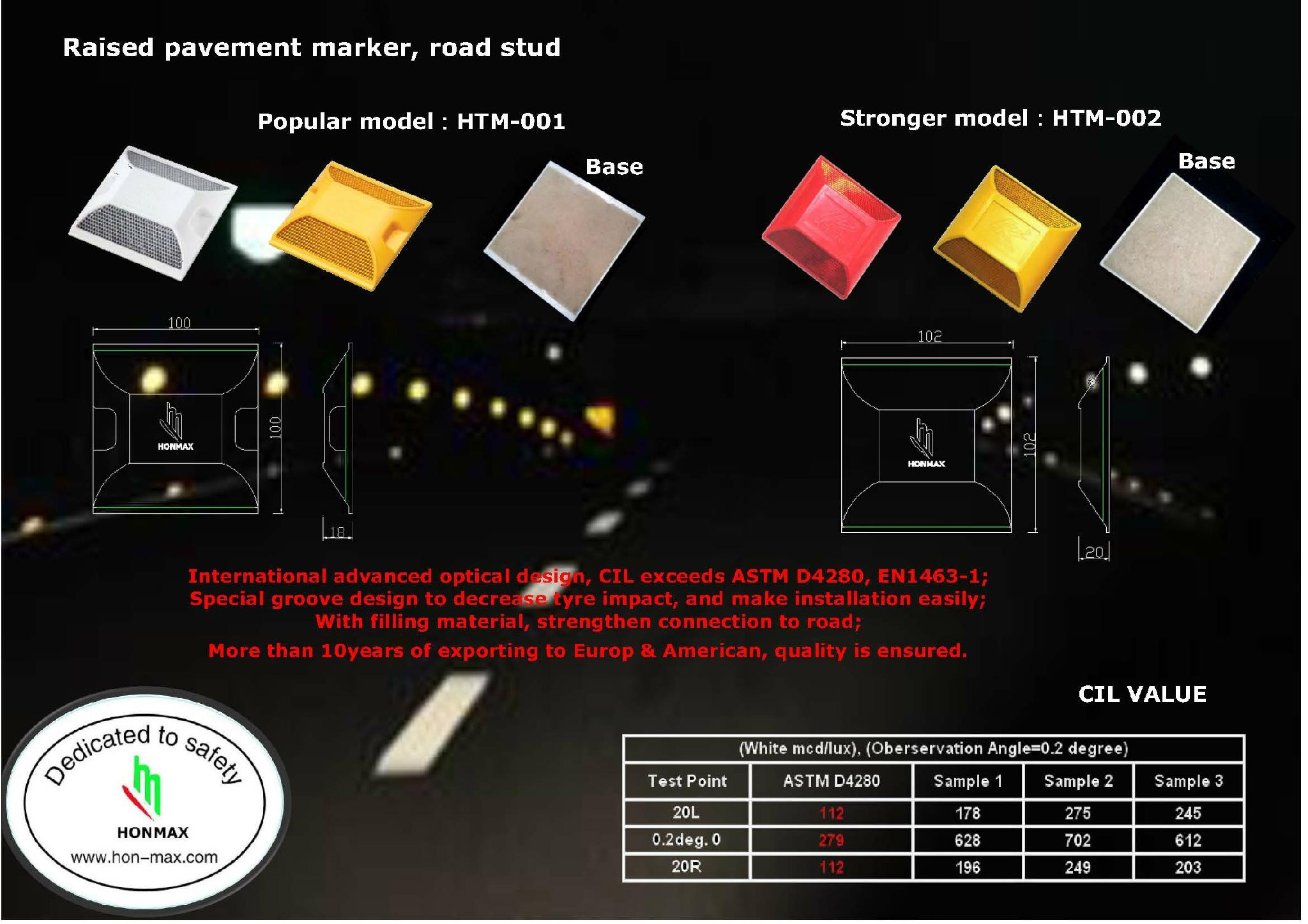 raised pavement markers - honmax (China Manufacturer) - Roadway Safety ...