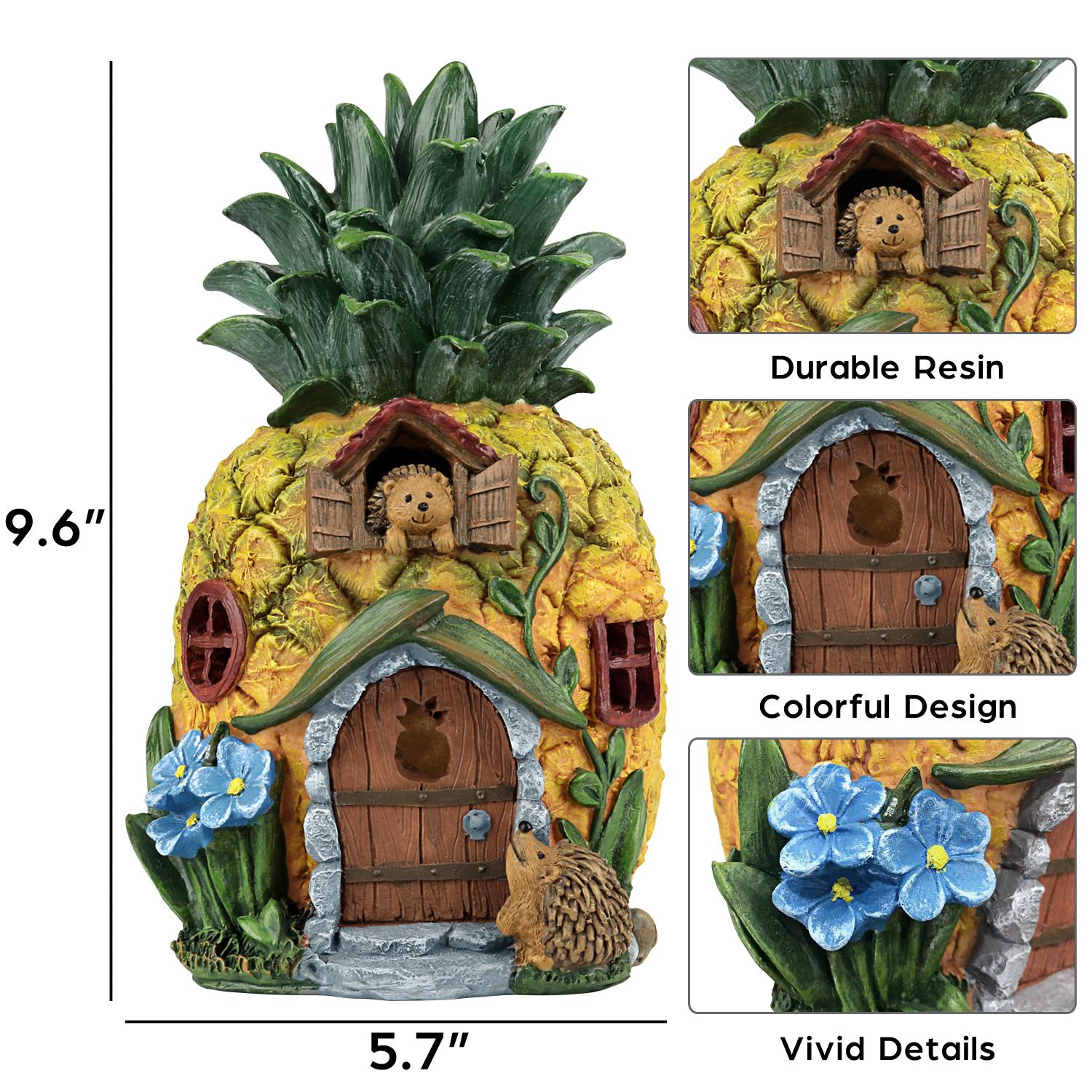 Polyresin pineapple fairy house (China Manufacturer) - Resinic Crafts ...
