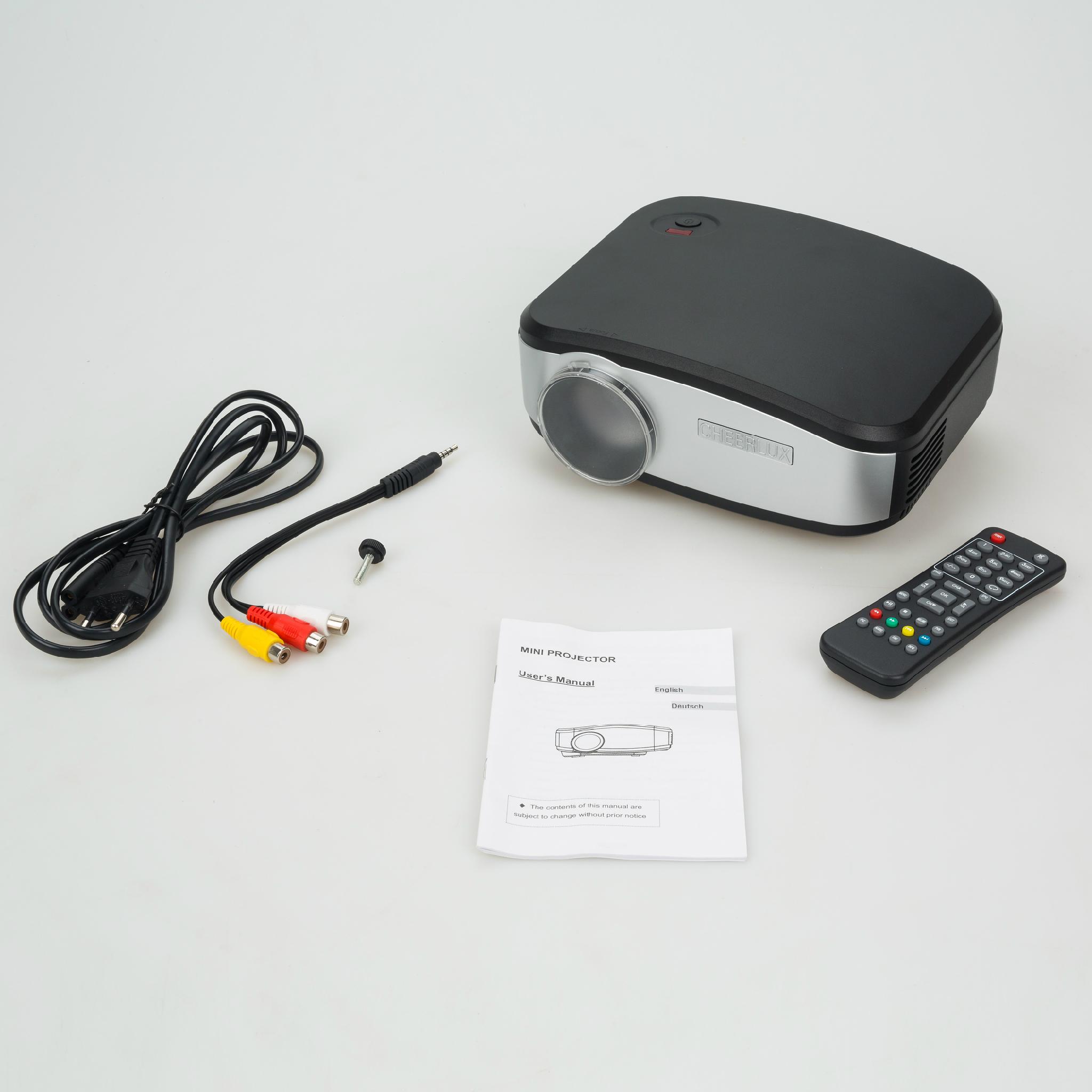 Cheerlux C6D with DVB-T2 mini projector for home entertainment ...
