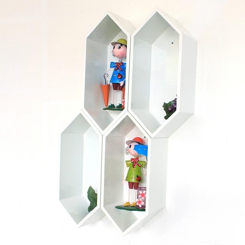 hexagon shaped wall display shelves - DS1020 - Azida (China ...