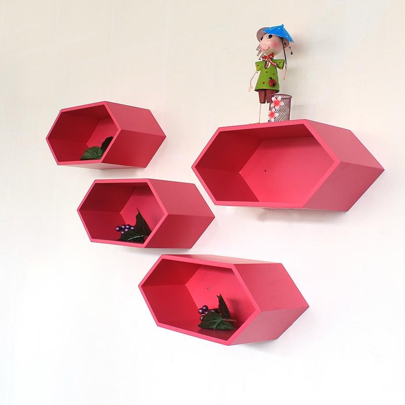 hexagon shaped wall display shelves - DS1020 - Azida (China ...