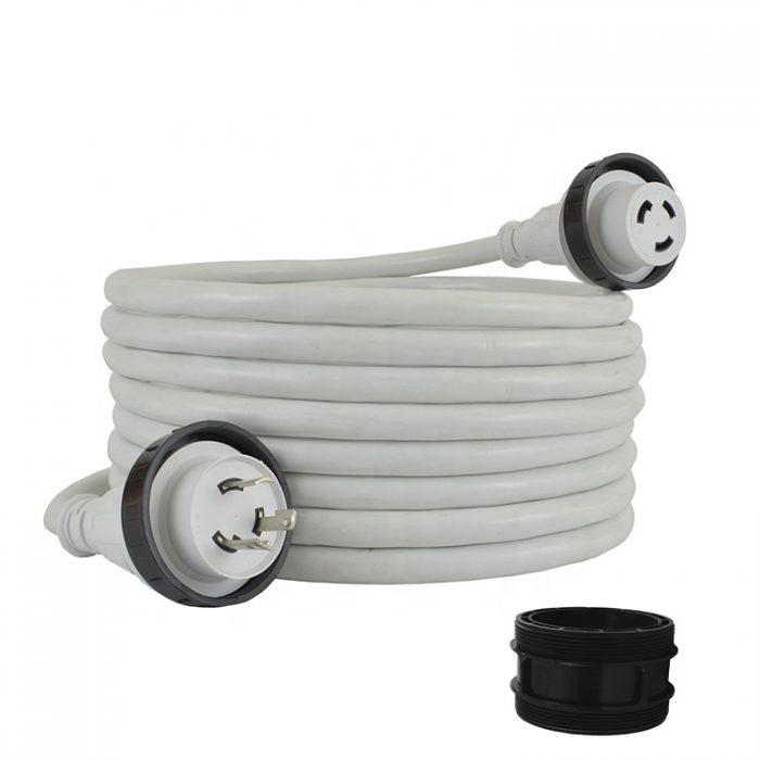 Marine Shore Adapter Cord set STW 10/3 1FT Y-Adaport 30A to 30A