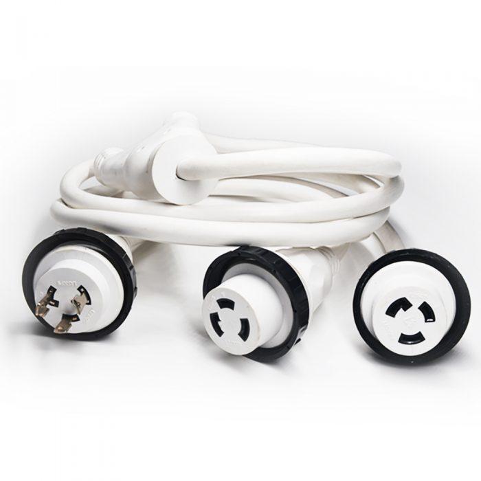 Marine Shore Adapter Cord set STW 10/3 1FT 30A to 15A 5-15P to 5-30R