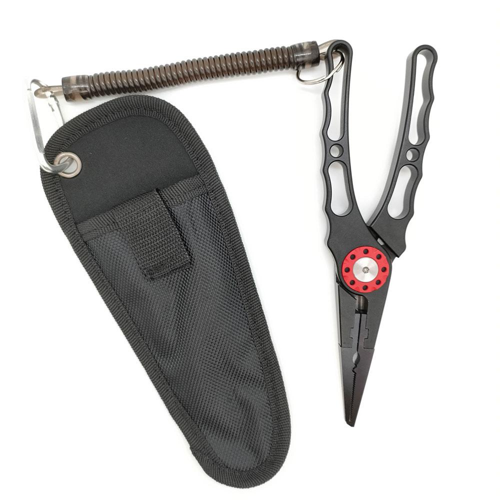 Sheath lanyard aluminum locking split ring fishing pliers Stainless ...