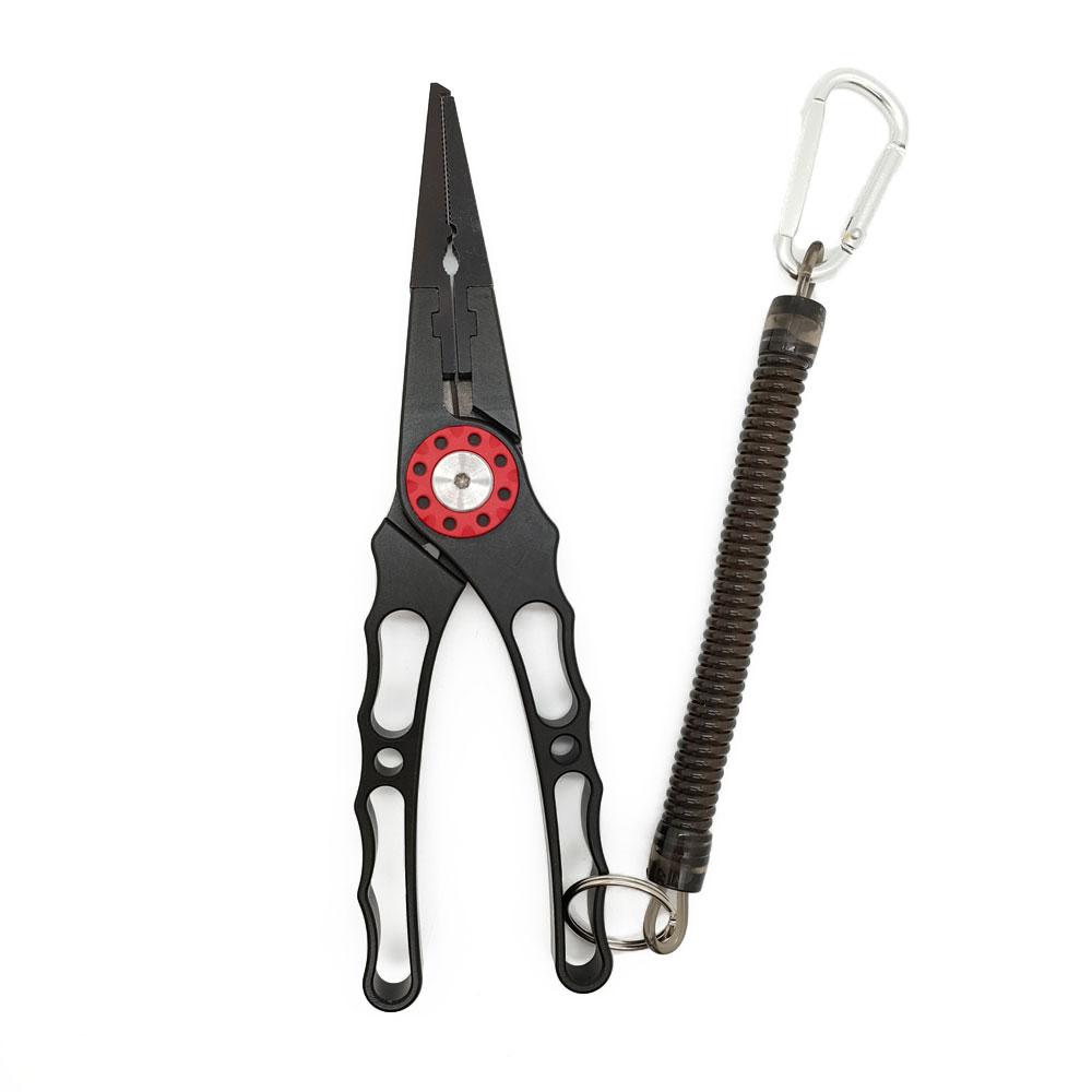 Sheath lanyard aluminum locking split ring fishing pliers Stainless ...