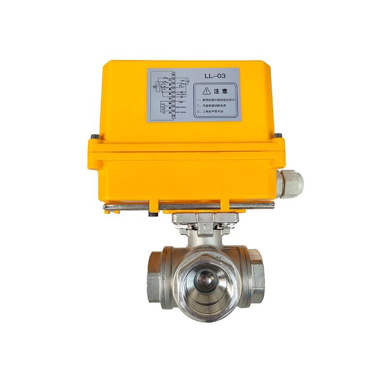 Electrically Motor-Driven 316SS Actuated 3-way Ball Valve - NTDMBV-3PCS ...