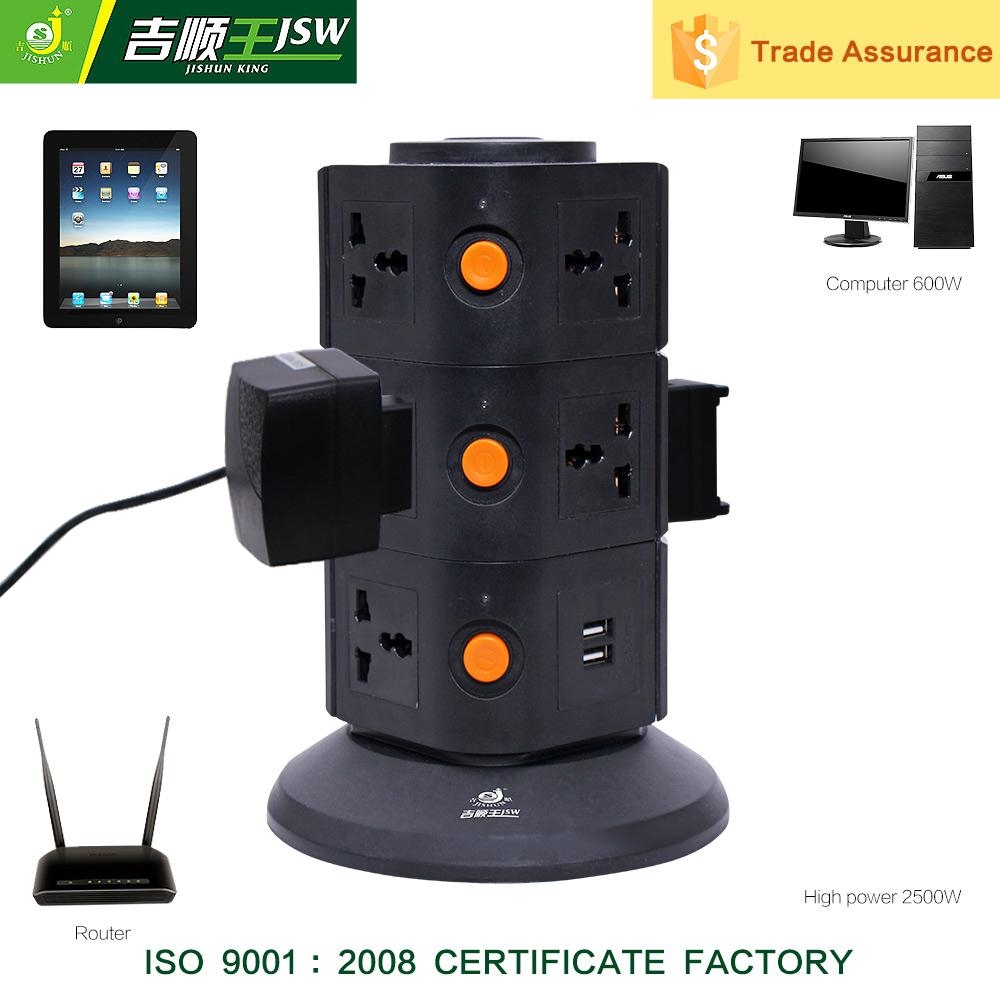 Tower extension 10 amp 12 gang with individual switched electrical plug ...