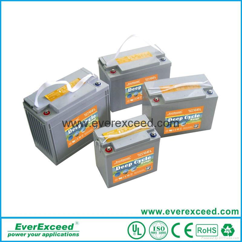 EverExceed Deep cycle gel range VRLA Battery - E8G26-12~E8GGC2 (United ...