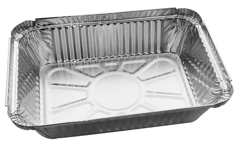 disposable aluminum foil container with paper board lids for food ...