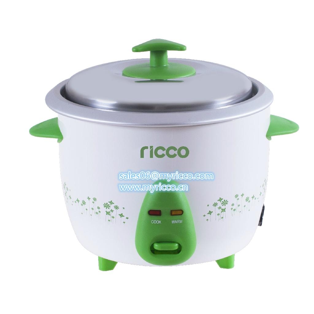 Electric Drum Rice Cooker with green flower 0.6L~1.8L~2.8L - RC-180T - RICCO (China Manufacturer ...