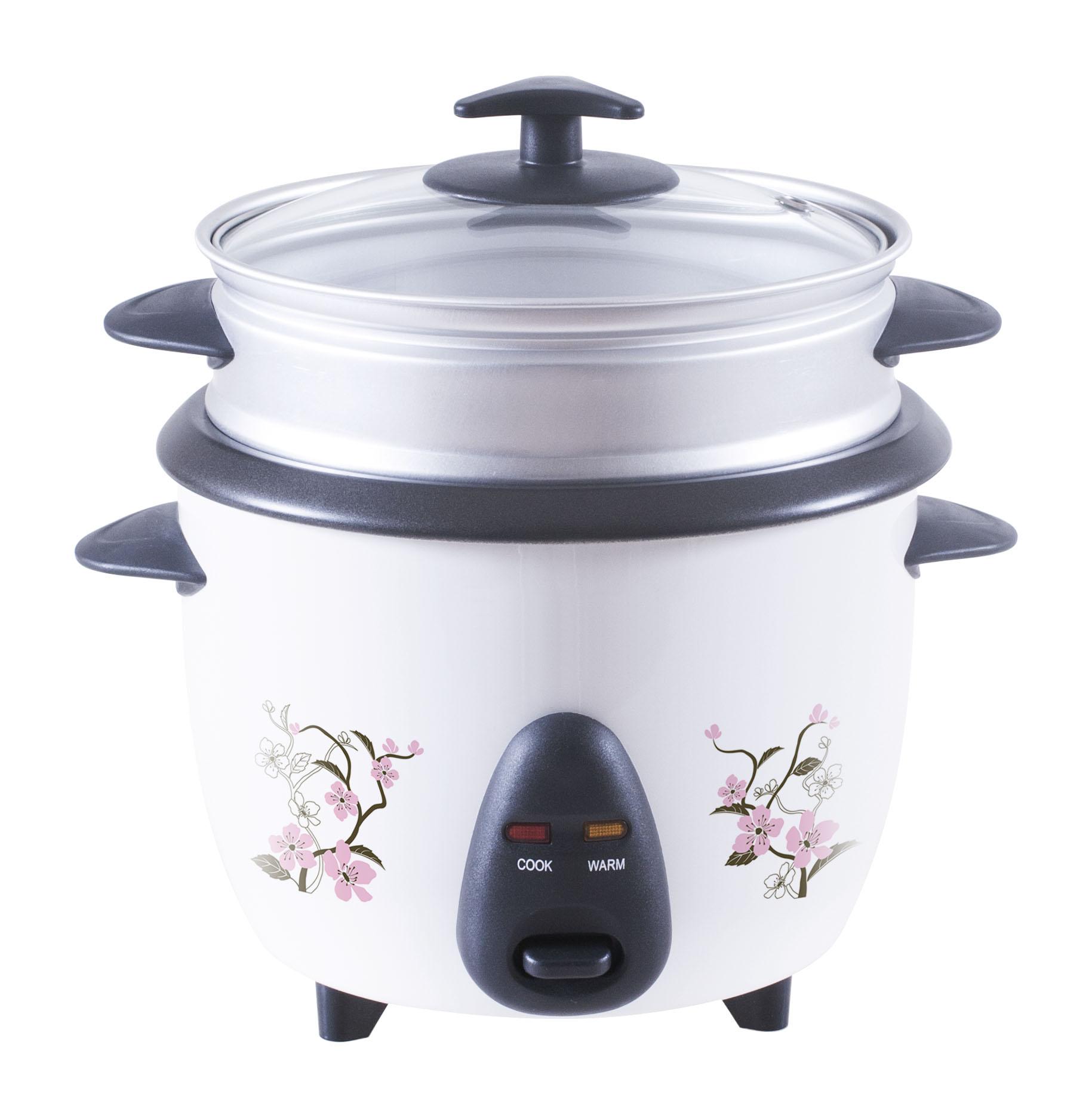 Ricco Drum rice cooker with steamer flower printing - China