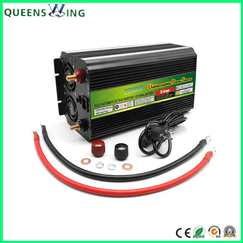 UPS 2000W 12VDC 220VAC Modified Sine Wave Power Inverter with Battery Charger - QW-M2000UPS ...