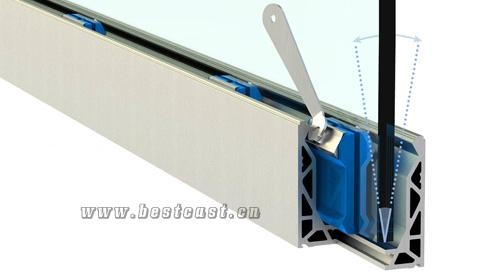 frameless glass side mounted channel balustrade system - Best110103 ...