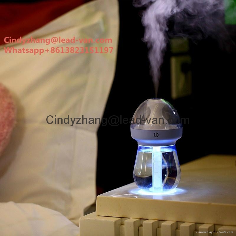 Anion Ultrasonic Humidifier Office Table Car Air Purifier 240ml Milk ...