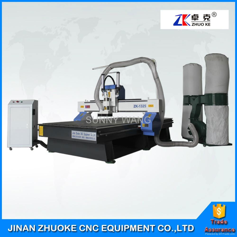 3D Wood Carving CNC Router 1300*2500mm With 380V 5.5Kw Spindle Z Axis ...