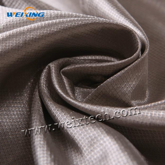 100% Pure Si er Plated Polyamide (Nylon) Rip-stop Fabric - WX-DY100 ...