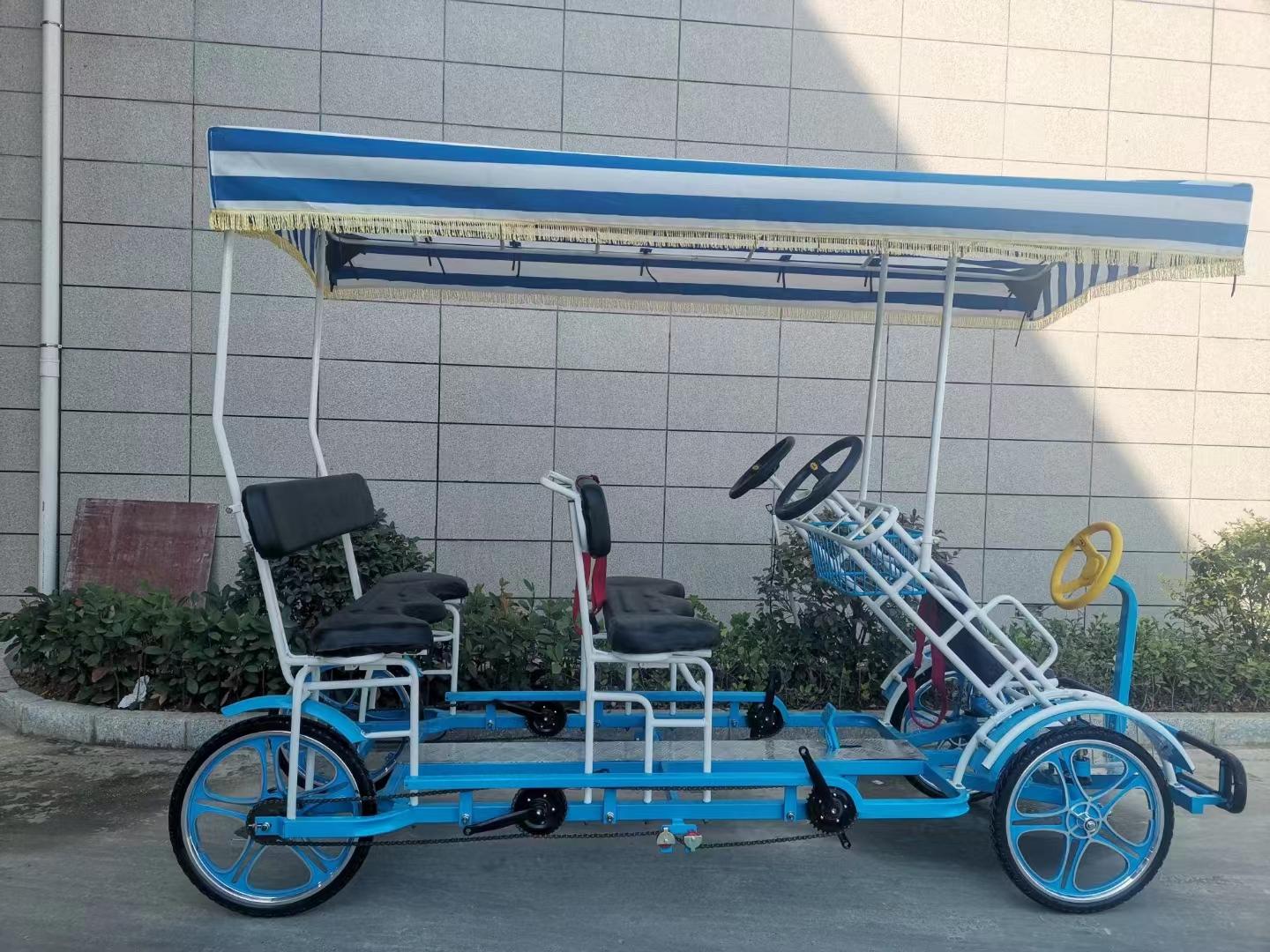 Hot Selling 2 Person and 4 Person Quad Surrey Bike Tandem Bike Four ...