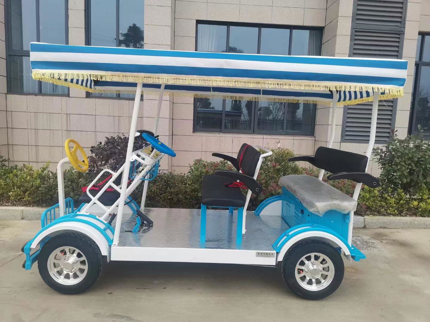 4 people rickshaw bike self-driven pedal - TE-SB02 - TOP ENERGY (China ...