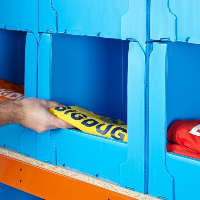 Stackable corrugated plastic warehouse picking bins - OEM - OEM (China ...