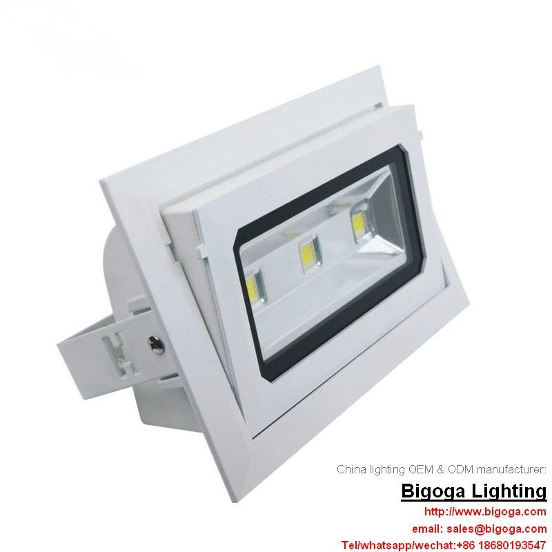 Hot selling 30W Epistar COB dimmable led rectangular square downlight ...