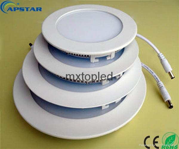 Shenzhen factory Indoor ultra thin flat round 15w led panel light