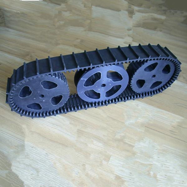 robot rubber tracks with wheels can be customized - 76*12.7*120 ...