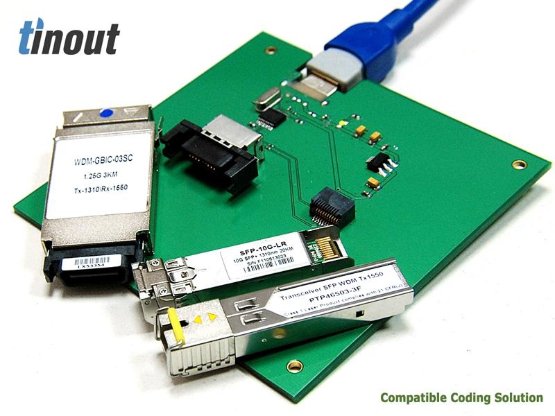 SFP Programmer, test board for transceivers, modules GBIC|SFP|SFP+ ...