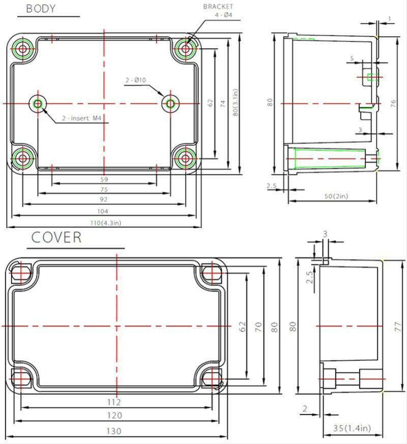 IP67 Weatherproof Junction Box For Electronics - DS-AG-0811 (China ...