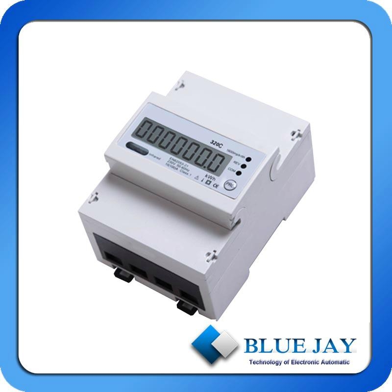 Multi Faction Single Phase Din-Rail Energy Meter With RS485 Port Power ...