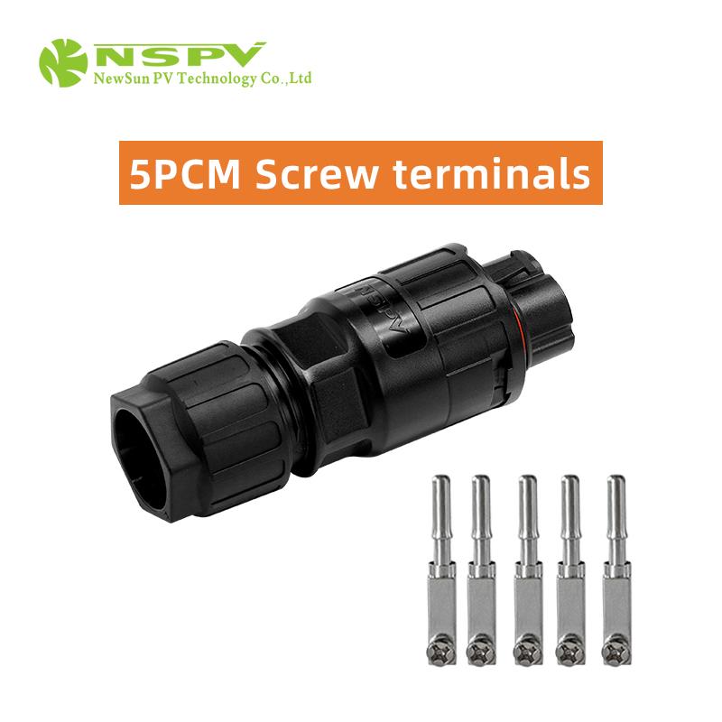 AC5 pole waterproof IP68 end-of-line male connector - 5PCM-001 - NSPV ...