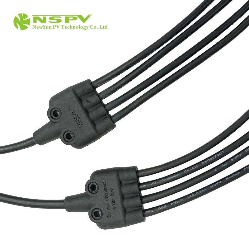 Solar 4 to 1 Cable Harness Waterproof Solar Wiring Harness - M41-***1 ...