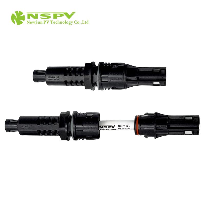 1500VDC 50A PV Panel Fuse Connector TUV Panel Fuse Connector Male Type ...