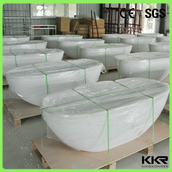 White matt solid surface bath tub - KKR bathtub - KKR (China ...