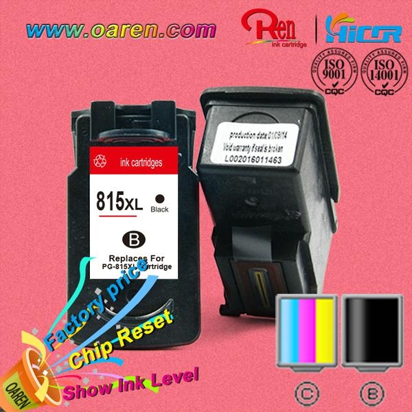 printer ink cartridge for Canon PG815XL CL816xl chip reset to show ink ...