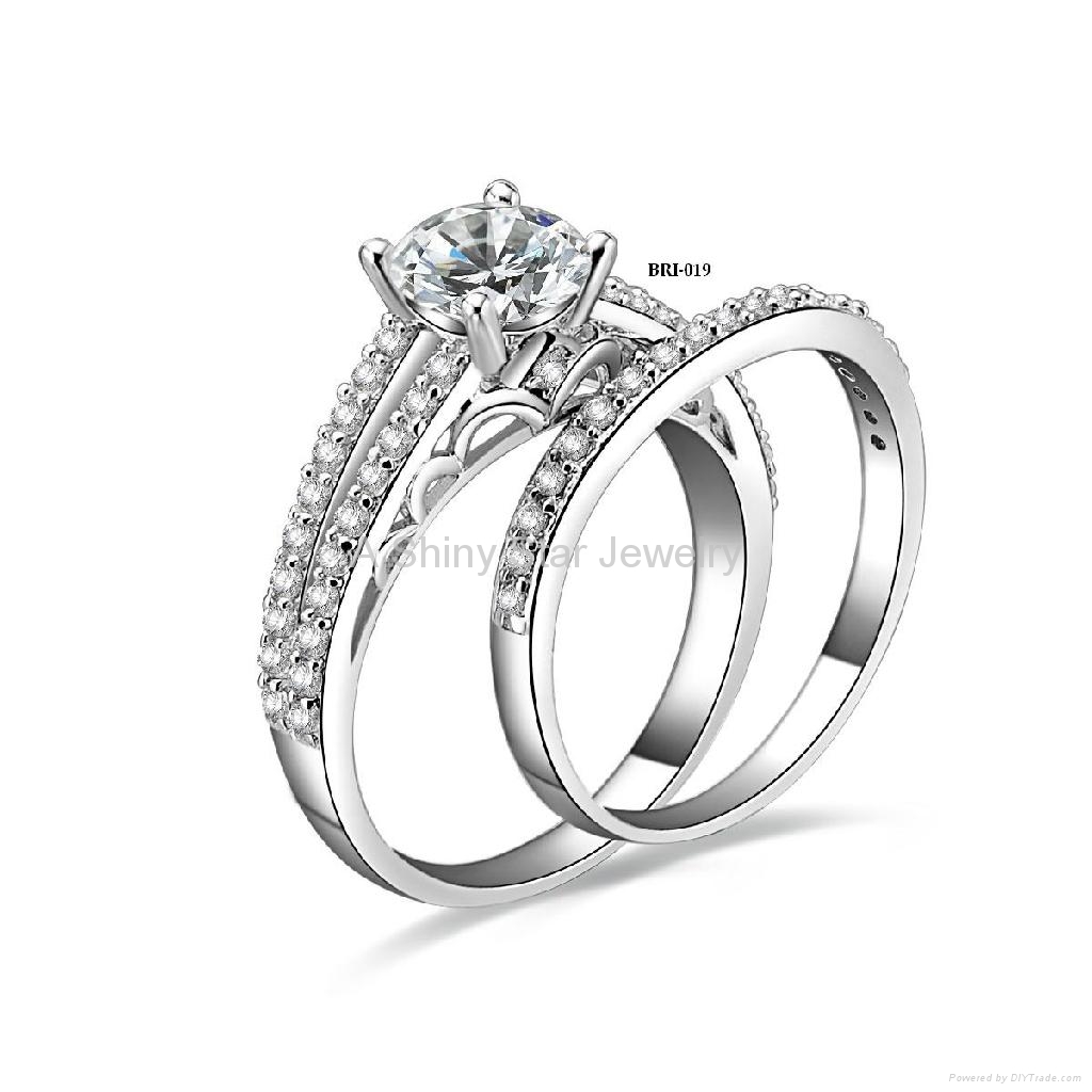 Fashion 925 Silver Wedding Bridal Ring for Women Jewelry Accessory ...