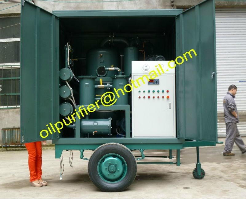 Portable trailer type transformer oil purifier processing machine - ZYD ...