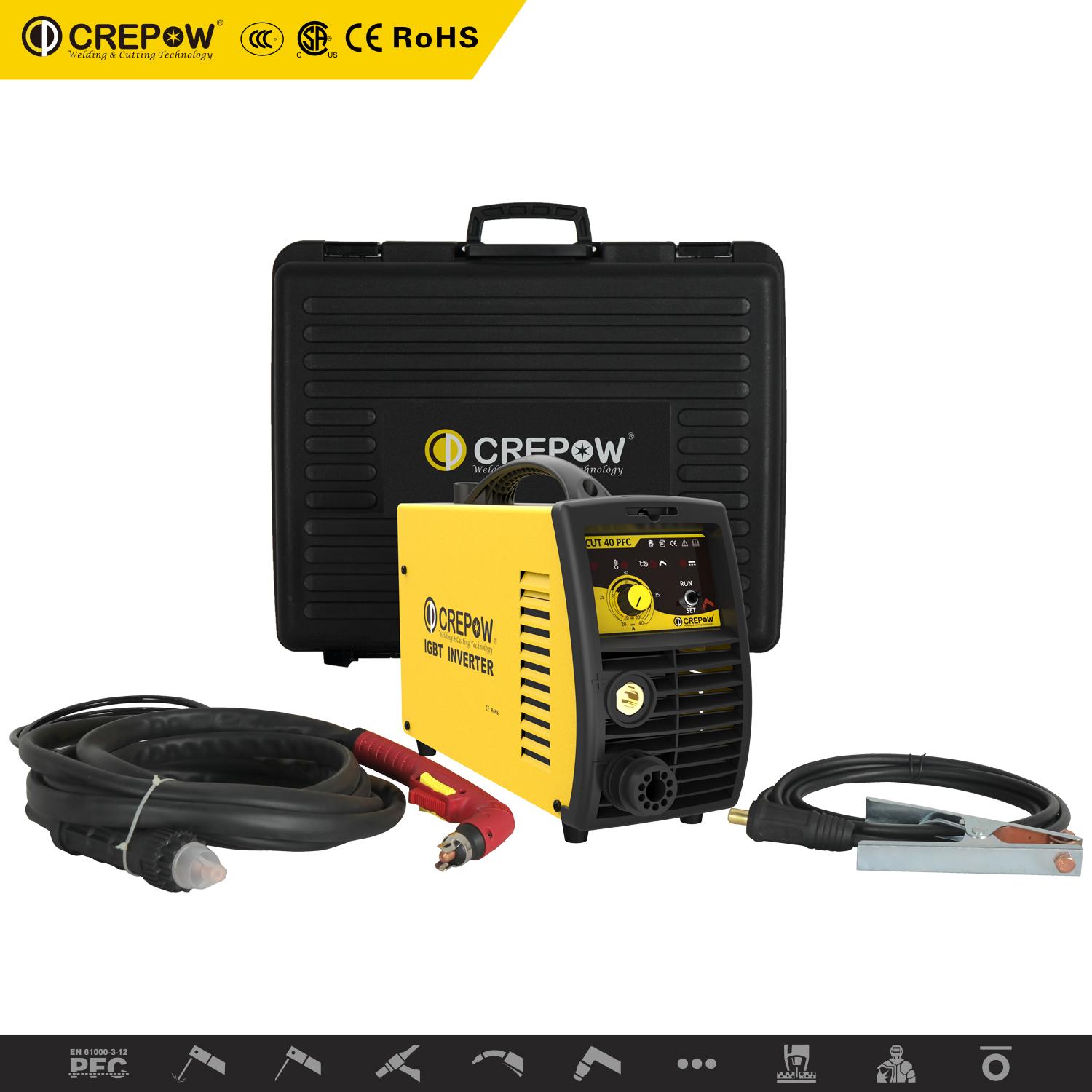 Crepow Inverter CUT40 PFC air plasma cutting machine (China Trading ...