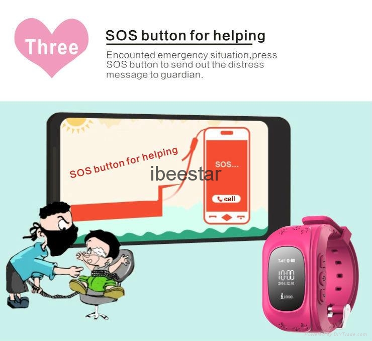 Kids smart watch with SOS function ,kids GPS wrist watch Anti-lost ...