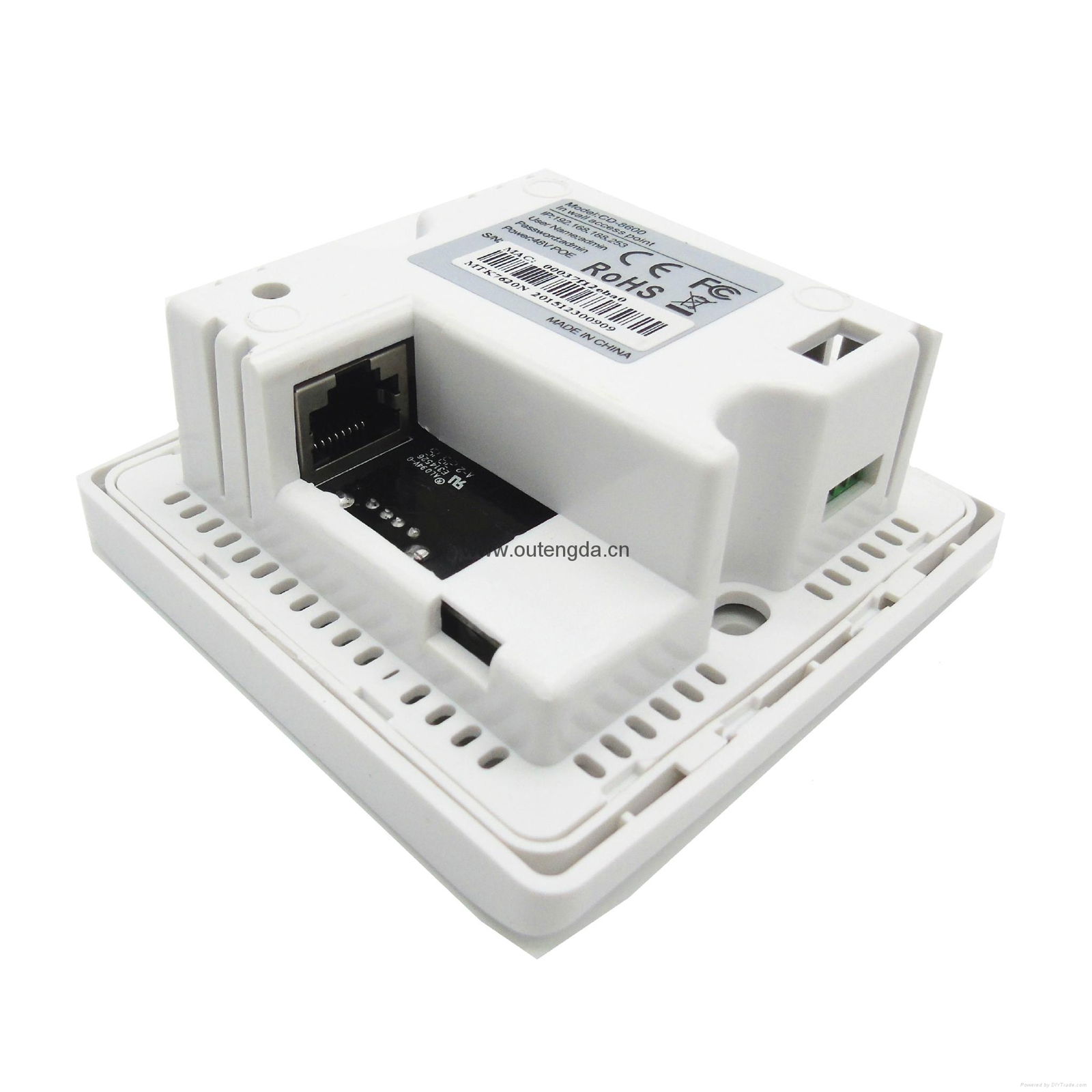 mini hotel rooms wireless ap router in wall wifi access point 802.3af ...