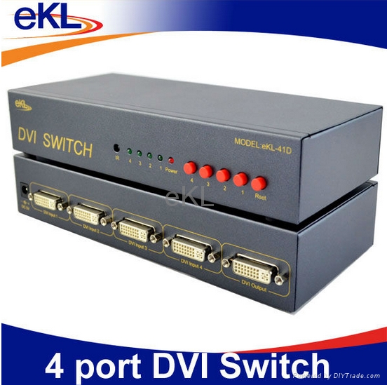 4 input 1 output DVI switch 4x1 - EKL-41D - EKL (China Manufacturer ...