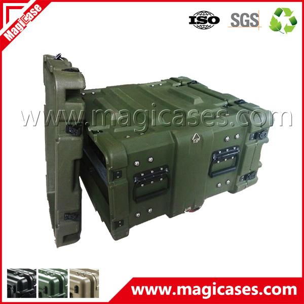 shockproof waterproof Footlockers hard 6u flight case rack case - MRC ...