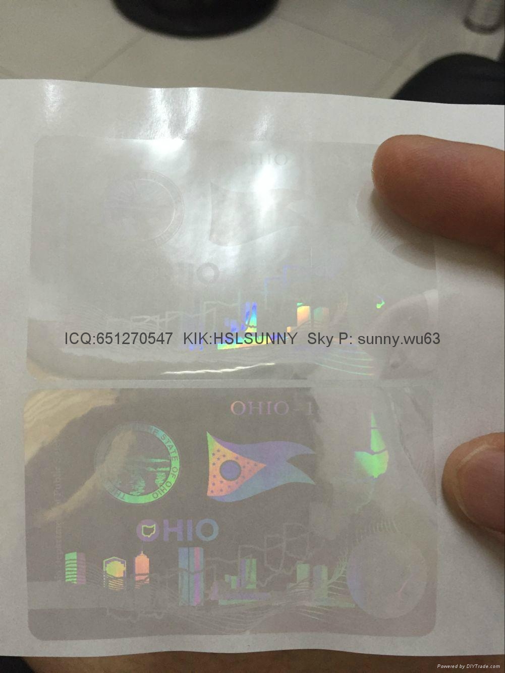 Ohio ID hologram Ohio state overlay hologram (China Manufacturer ...