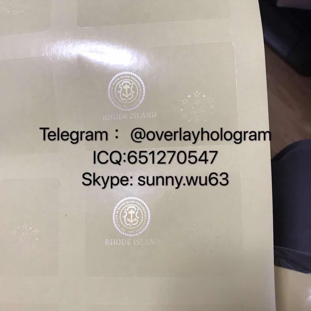 RI ID hologram Rhode island ID driver license overlay (China ...