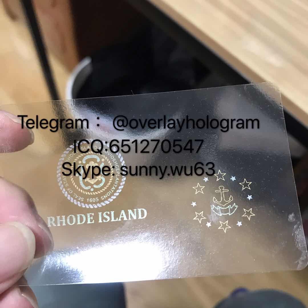 RI ID hologram Rhode island ID driver license overlay (China ...