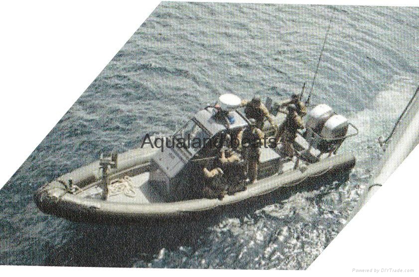 Rigid inflatable boat military rib Patrol Boat - RIB830B - Aqualand ...