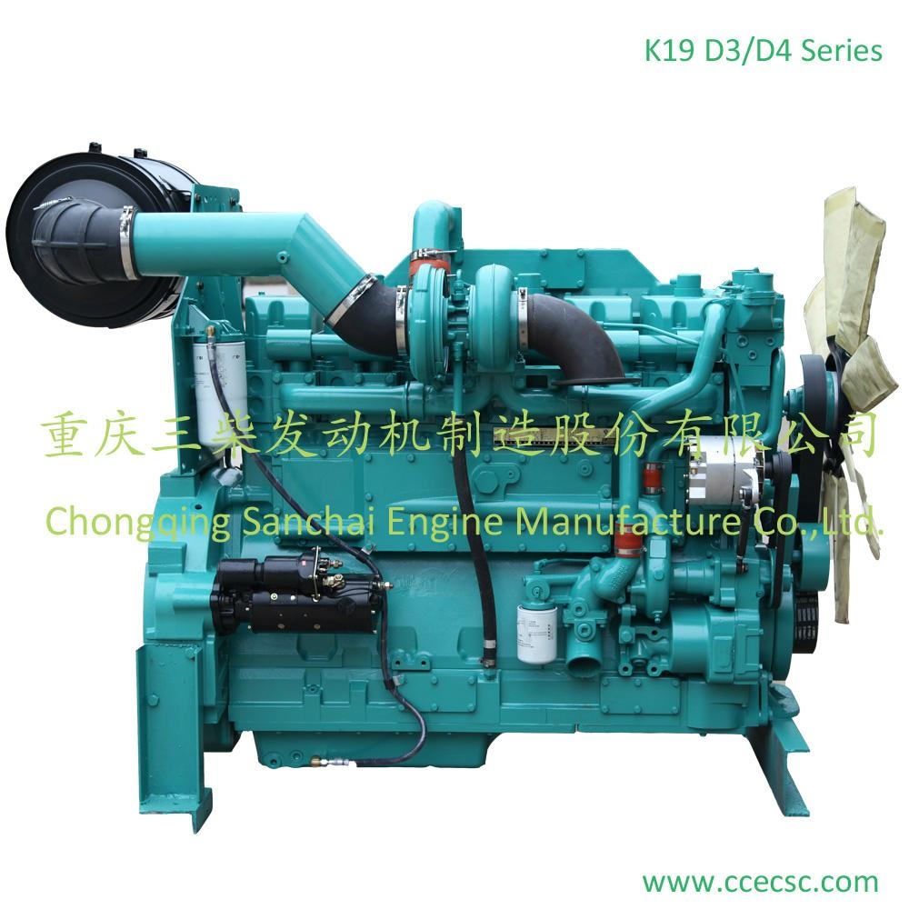 550HP Water Cooled Innercooling Diesel Engine Generator Engine - KTA19 ...